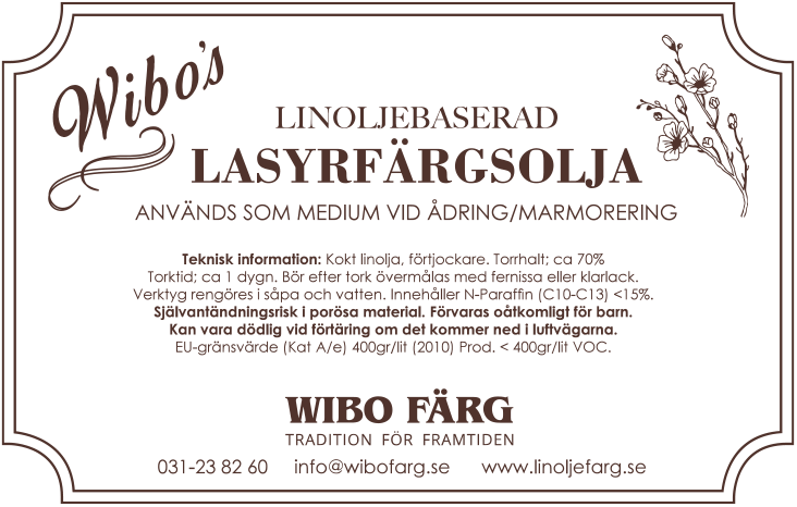 Lasyrfärgsolja - Wibo Färg